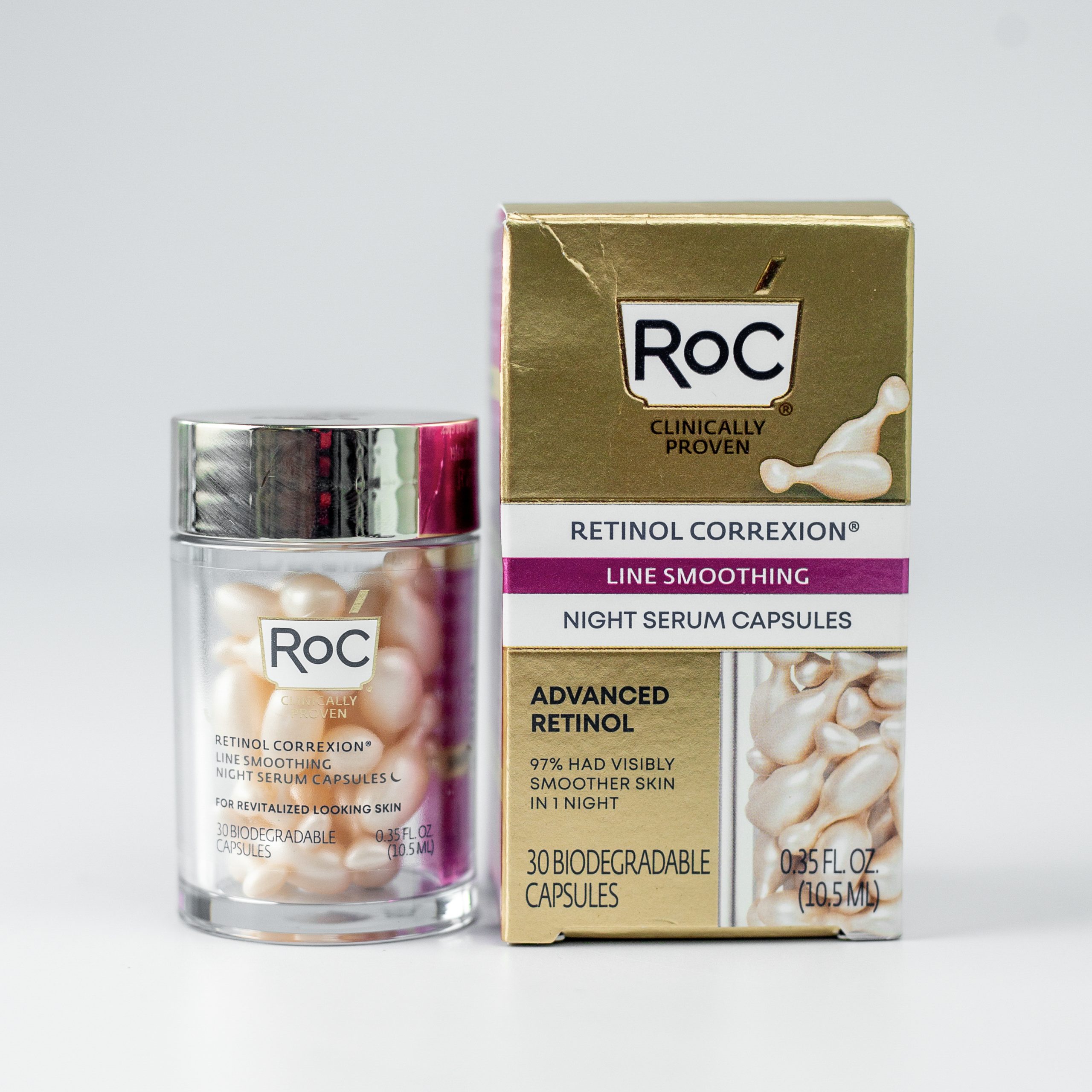Roc Retinol Correxion Line Smoothing Night Serum Capsules - Shadremmy ...